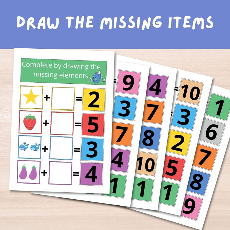 Montessori Numbers Printable | Preschool Math Activities | Count, Add ...
