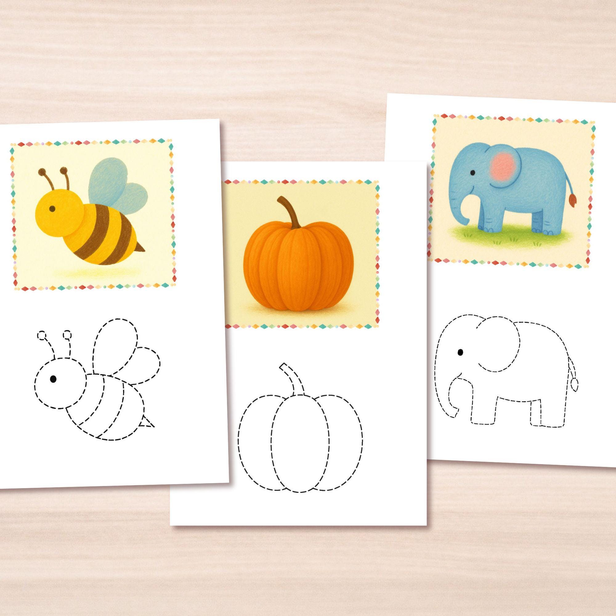 Montessori Tracing Worksheets: Fun Printable Pages for Kids (PDF) - Etsy