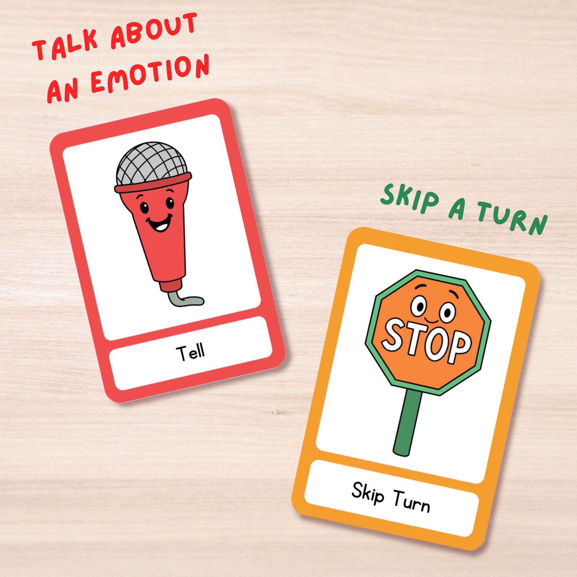 Emotions Card Game for Kids Printable | Feelings & SEL Activity Ages 4 ...