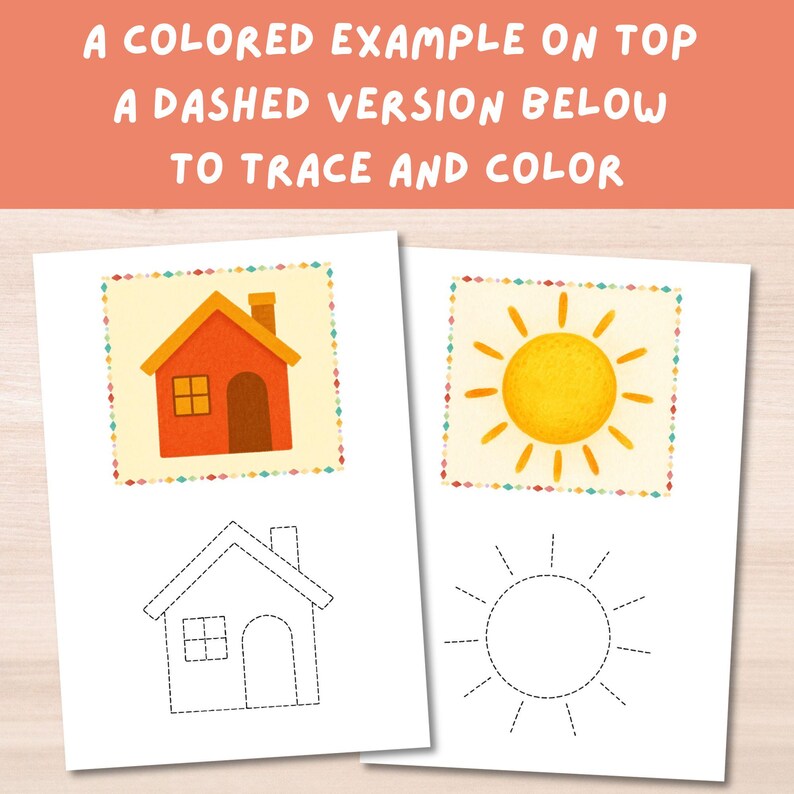 Montessori Tracing Worksheets: Fun Printable Pages for Kids (PDF) - Etsy