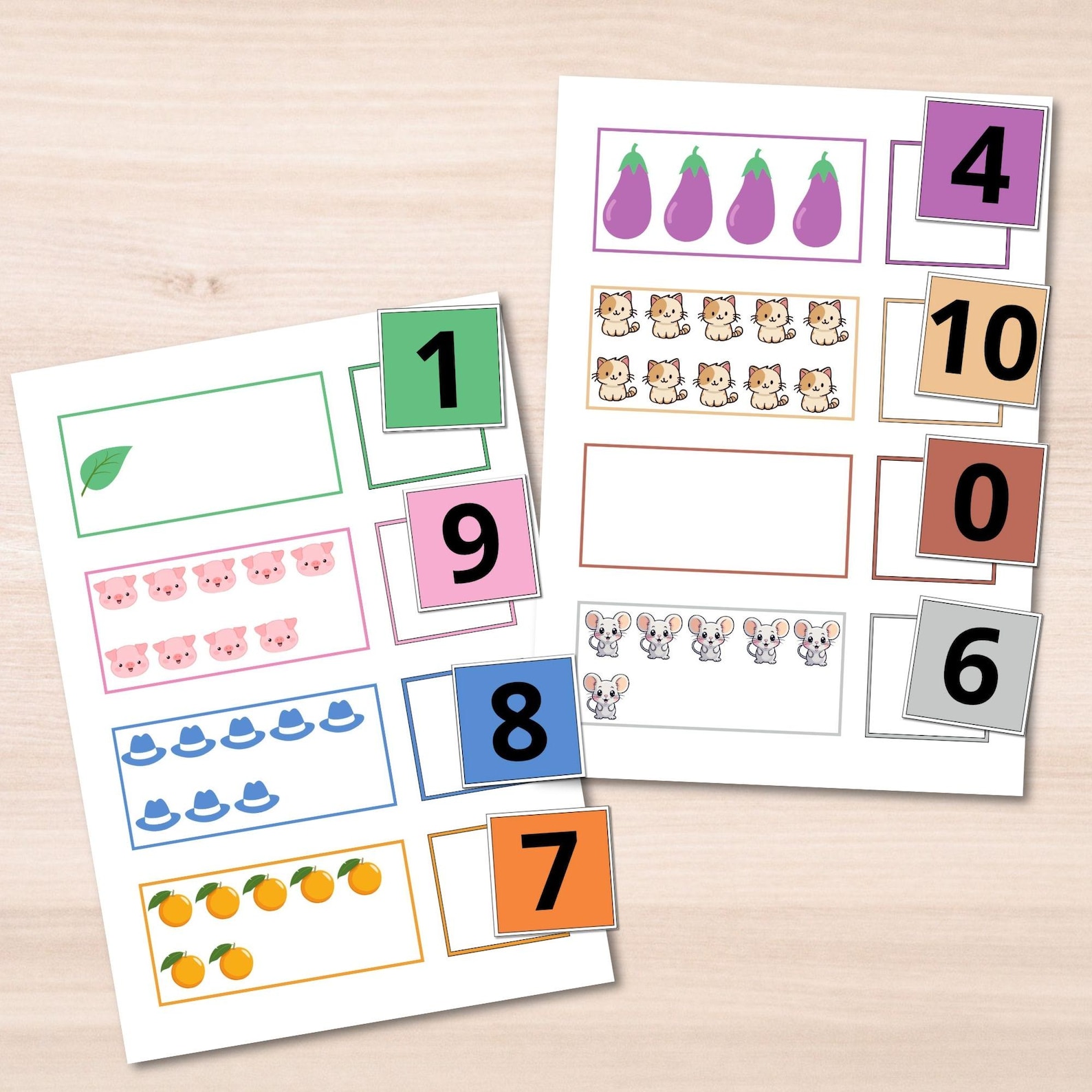 Montessori Numbers Printable | Preschool Math Activities | Count, Add ...