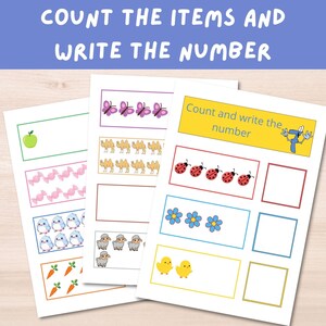 Montessori Numbers Printable | Preschool Math Activities | Count, Add ...