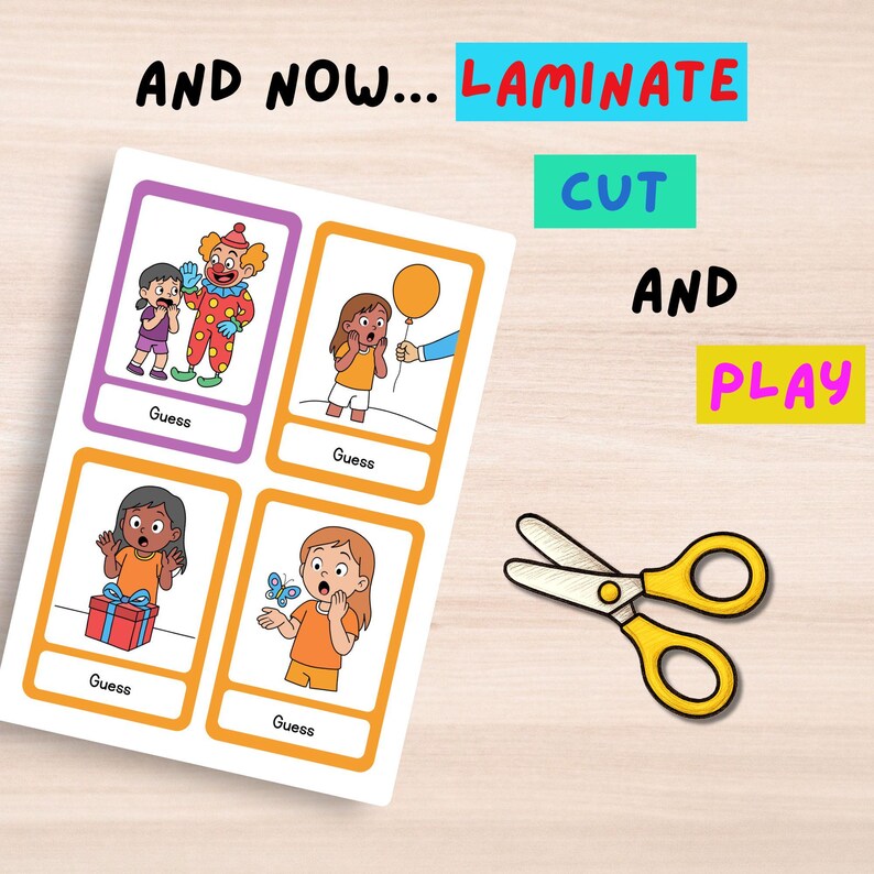 Emotions Card Game for Kids Printable | Feelings & SEL Activity Ages 4 ...