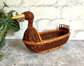 Wicker Duck Basket | Etsy