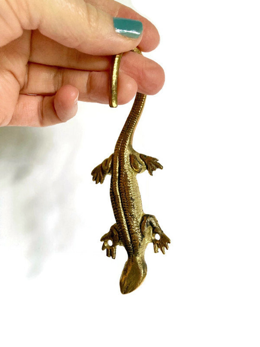 Vintage Brass Lizard Hook, Gecko, Reptile Brass Hanger - Etsy