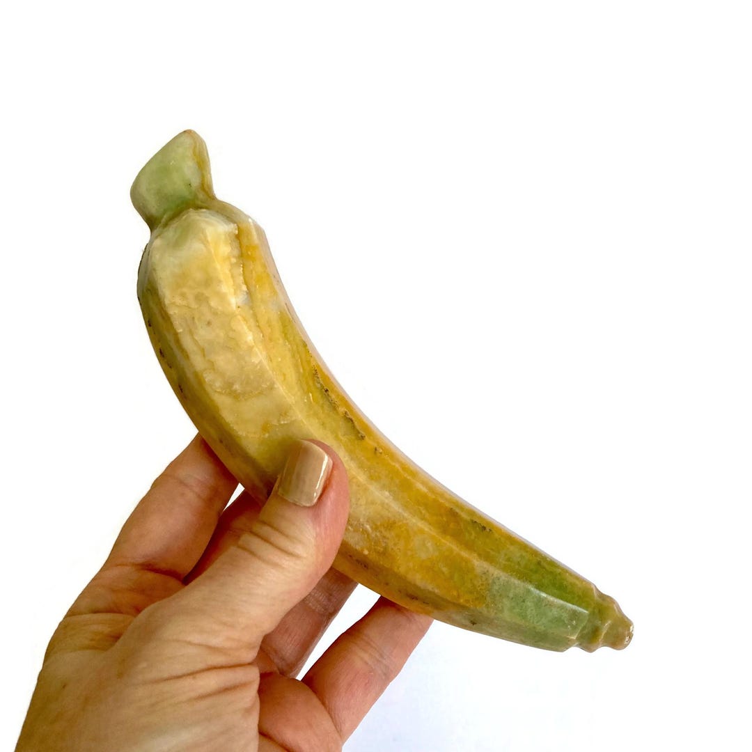 Vintage Stone Banana, Faux Fruit, Alabaster? - Etsy