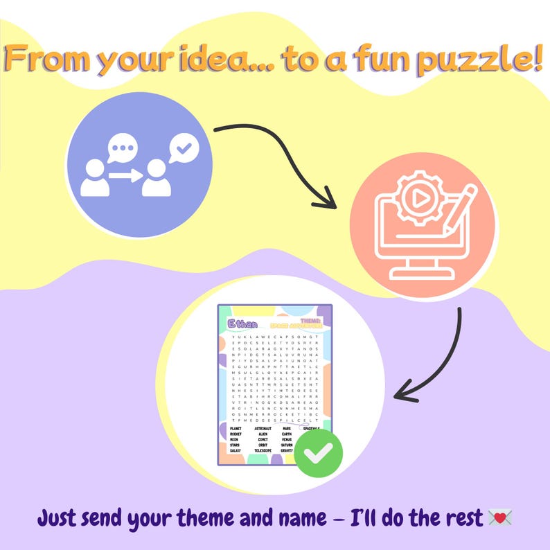 Personalized Word Search Puzzle for Kids | Custom Name & Words ...