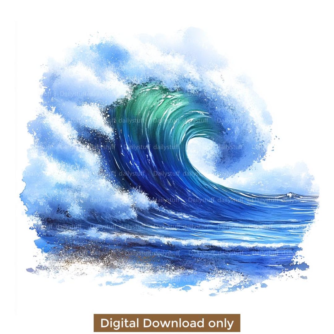 13 Ocean Waves Clip Art, Sea Waves, Ocean Water Clipart, High Quality ...
