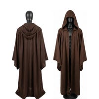 Jedi Robe Hooded Cloak, Jedi Outfit Hooded Cape, Jedi Cloak Padawan ...
