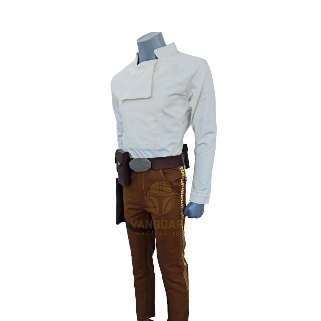 Han Solo Style Cosplay Costume: Real Leather Belt Set, Smuggler Outfit ...