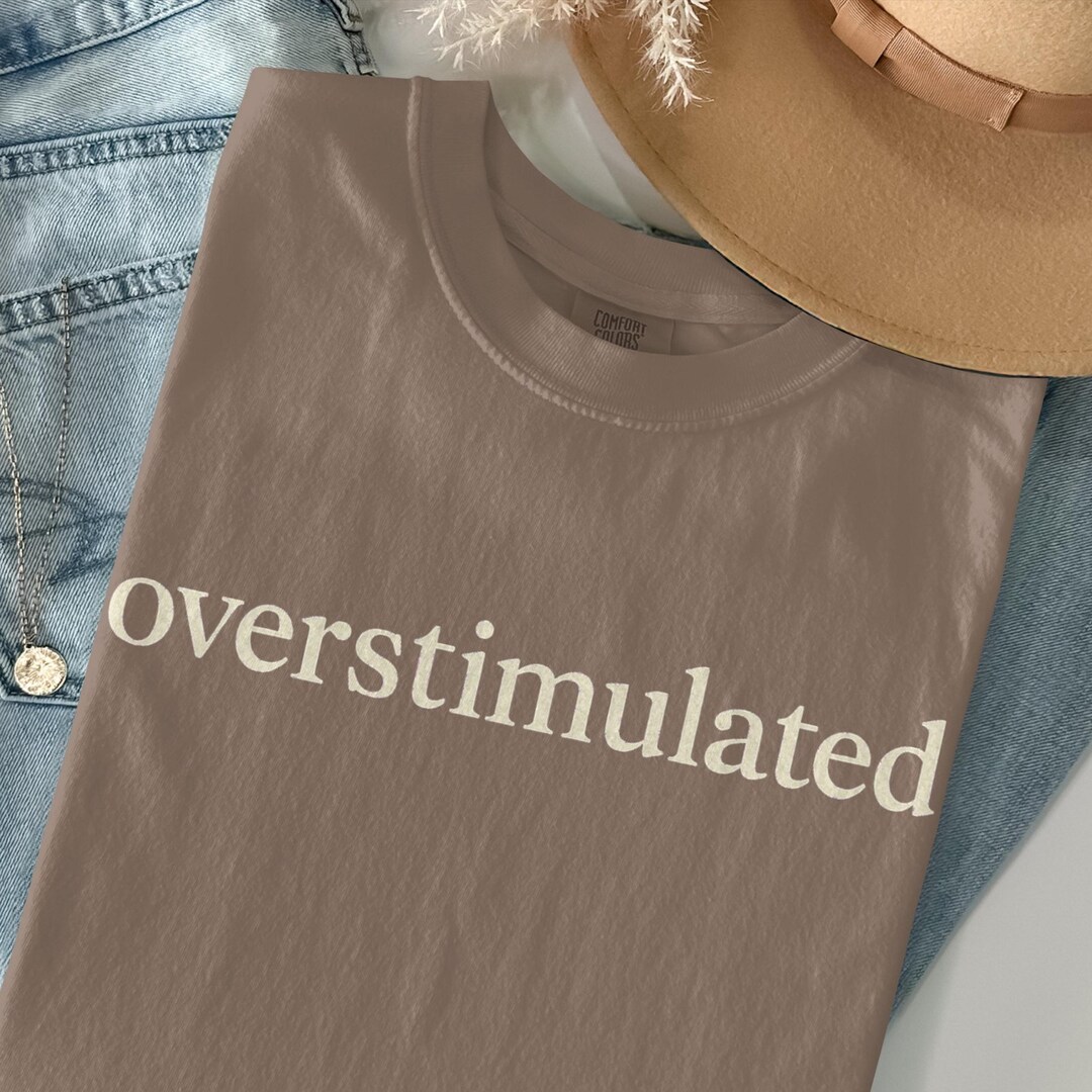 Overstimulated Mental Health Print: Minimalist Wall Art (PNG Files ...