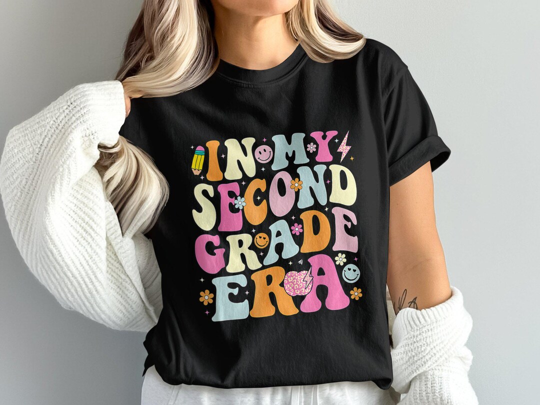 In My Second Grade Era Png, Teacher Png, Retro Back to School Png ...