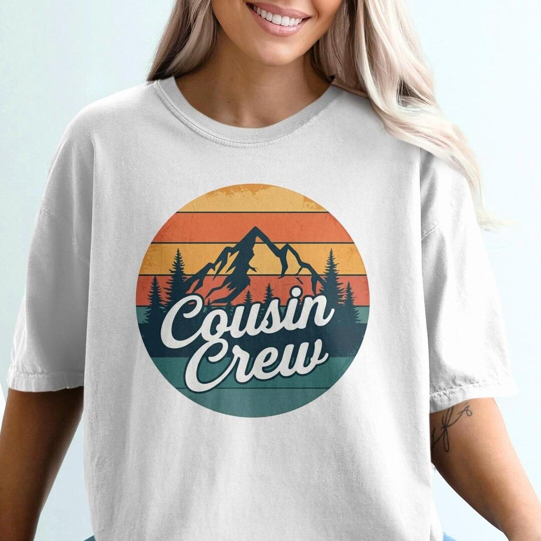 Cousin Crew Png, Retro Family Trip, Mountain Vacation, Matching Family ...