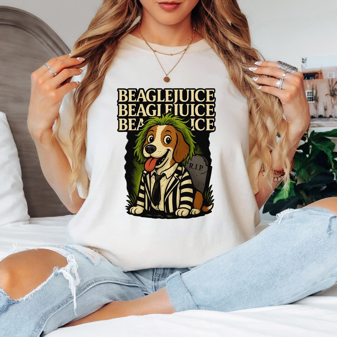 Beaglejuice Funny Digital Art Print, Halloween Beagle Digital Download ...