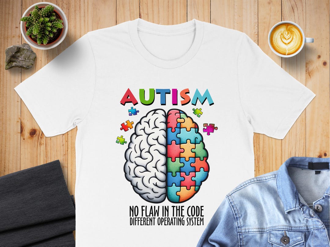 Autism Awareness Digital Art Print, Brain Puzzle Illustration PNG ...