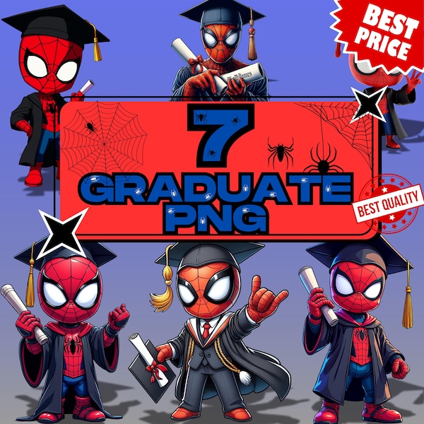 Spiderman Graduation - Etsy