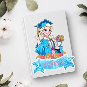 Frozen Graduation PNG, Ice Princess Graduate Clipart, Elsa Cap and Gown ...