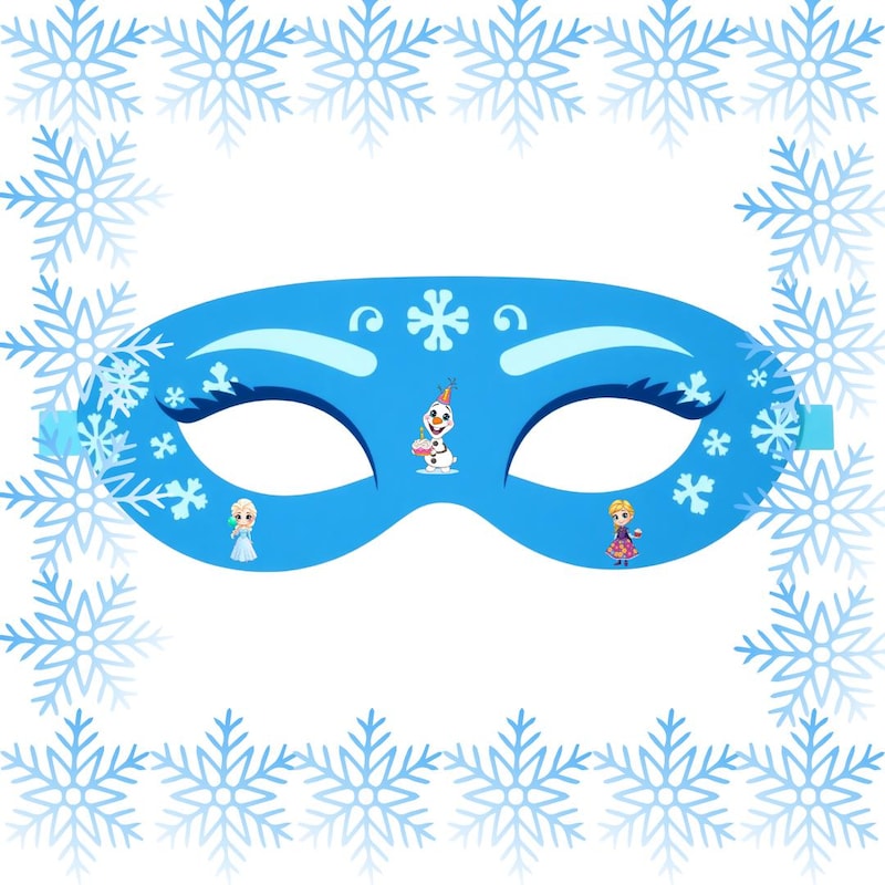 Frozen Mask - Etsy