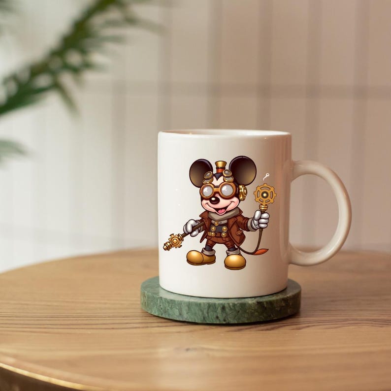 Fantasy Mickey Mouse Clipart Bundle | Wizard, Knight, Steampunk PNG ...