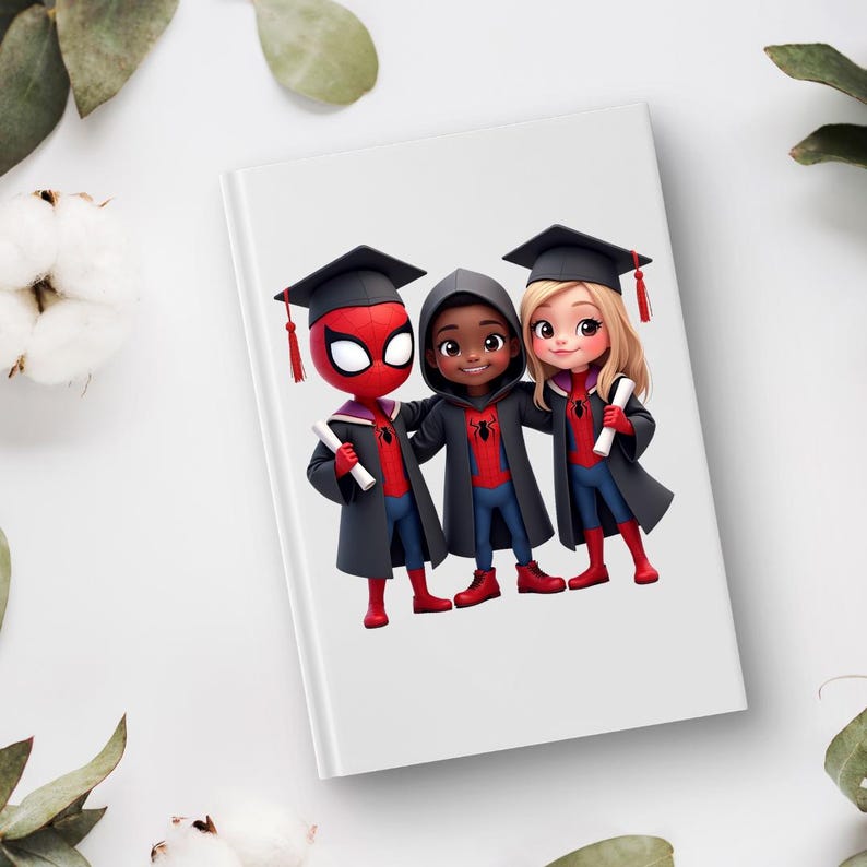 Spiderman Graduation PNG | Superhero Class of 2025 Clipart (digital ...