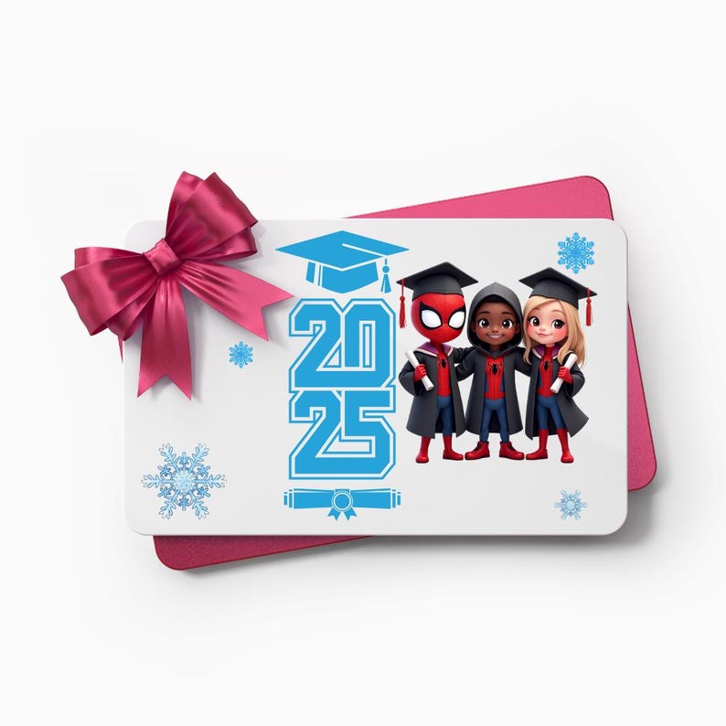 Spiderman Graduation PNG | Superhero Class of 2025 Clipart (digital ...