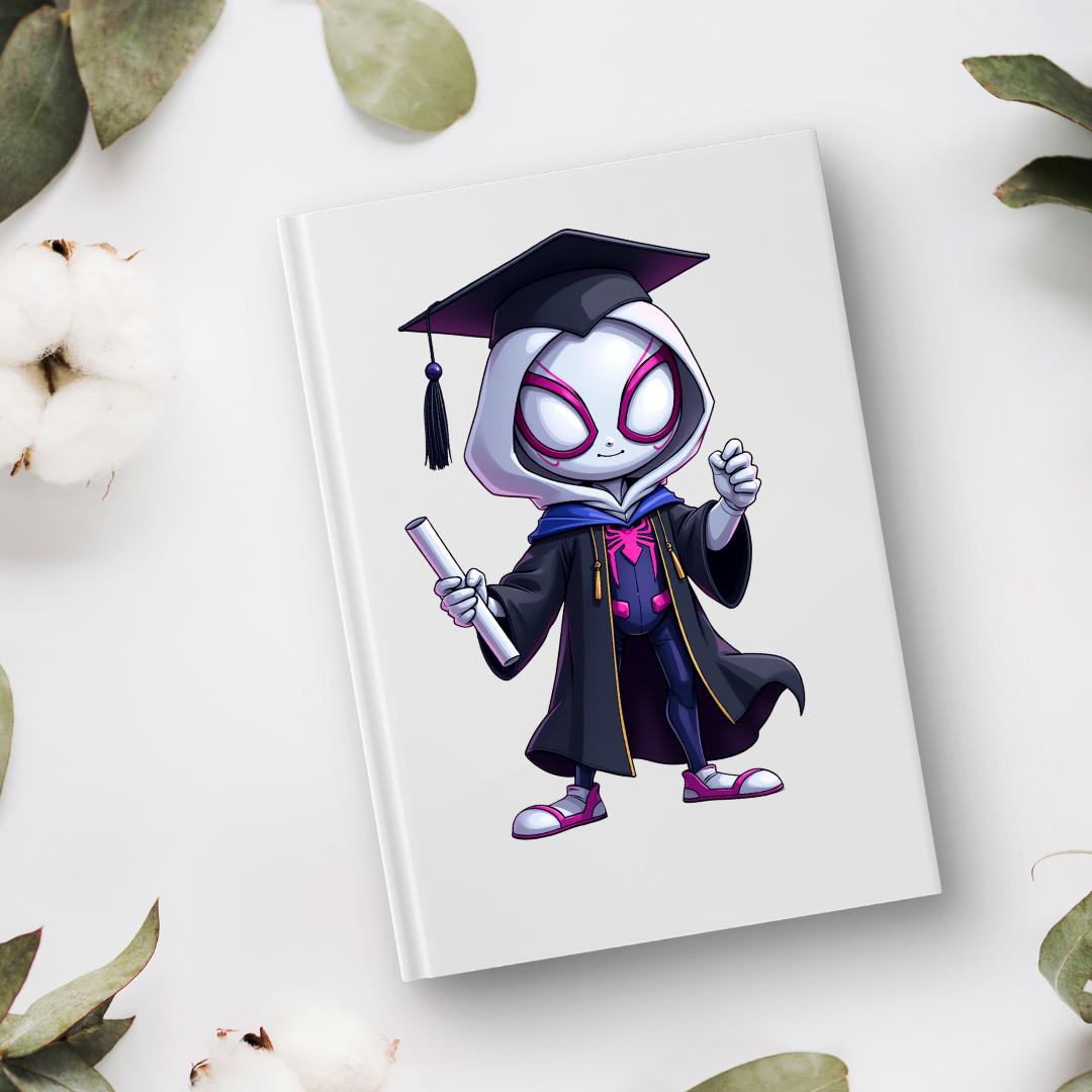 Spider Gwen Graduation PNG | Girl Superhero Graduate Clipart | Chibi ...