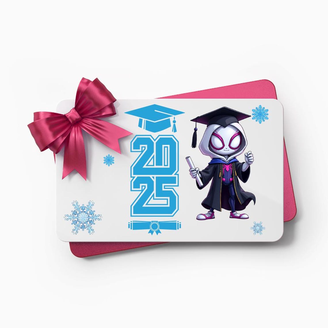 Spider Gwen Graduation PNG | Girl Superhero Graduate Clipart | Chibi ...