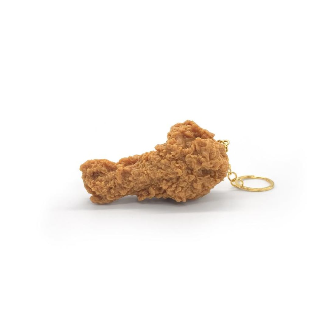 Mini Realistic Fried Chicken Leg Keychain & Bag Charm DIY Craft Supply ...