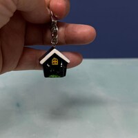 House Keychain Wood Gifts - Can Be Painted in a Colour of Your Choice ...
