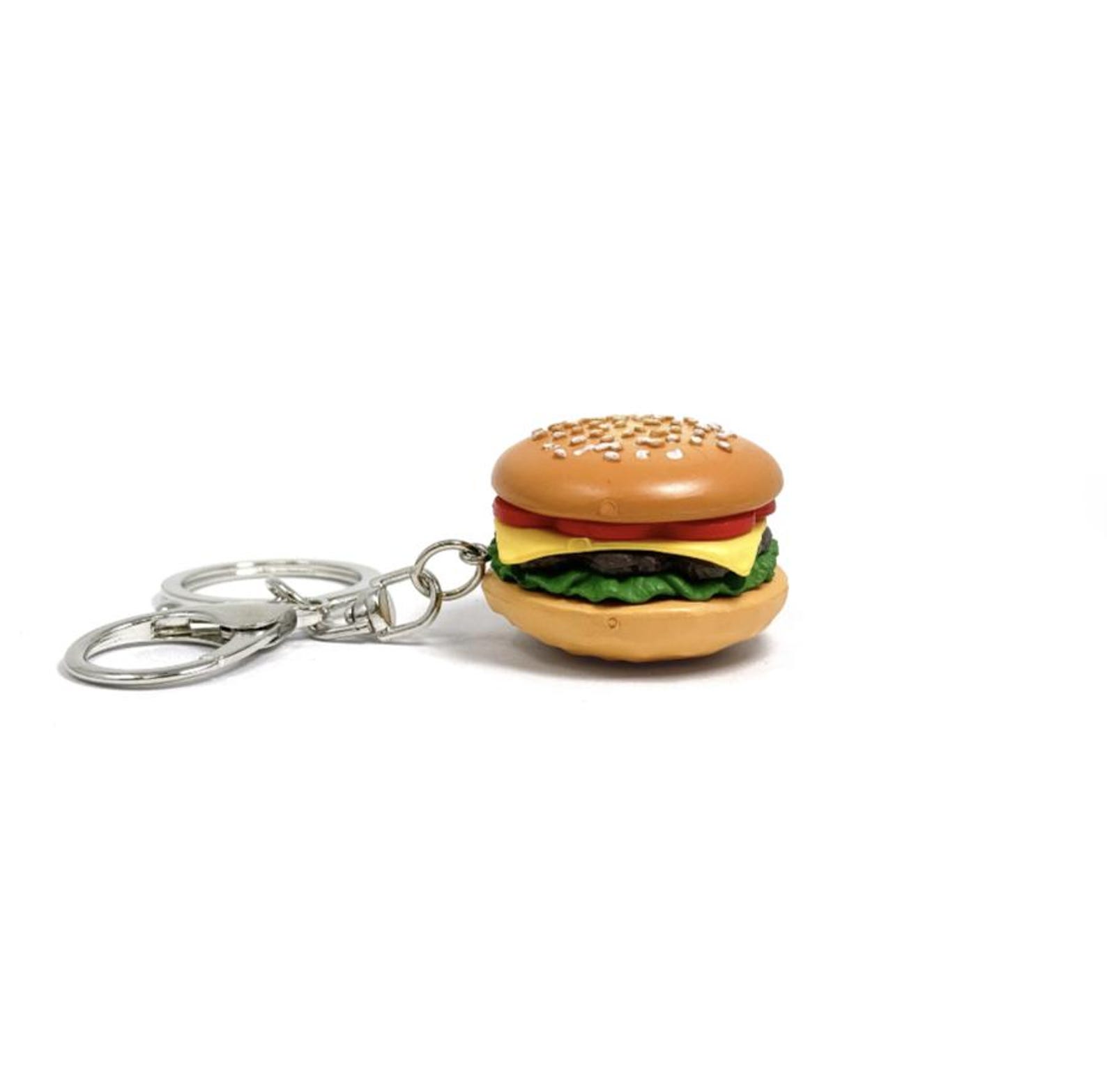 Cheeseburger Keychain DIY Bag Charm Craft Supply – Cute Planner Charm ...