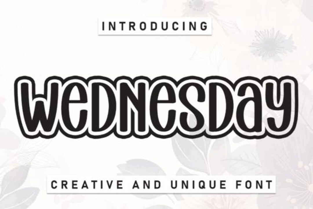 Wednesday Font, Wednesday Svg Letters , Wednesday Letters Svg Cricut ...