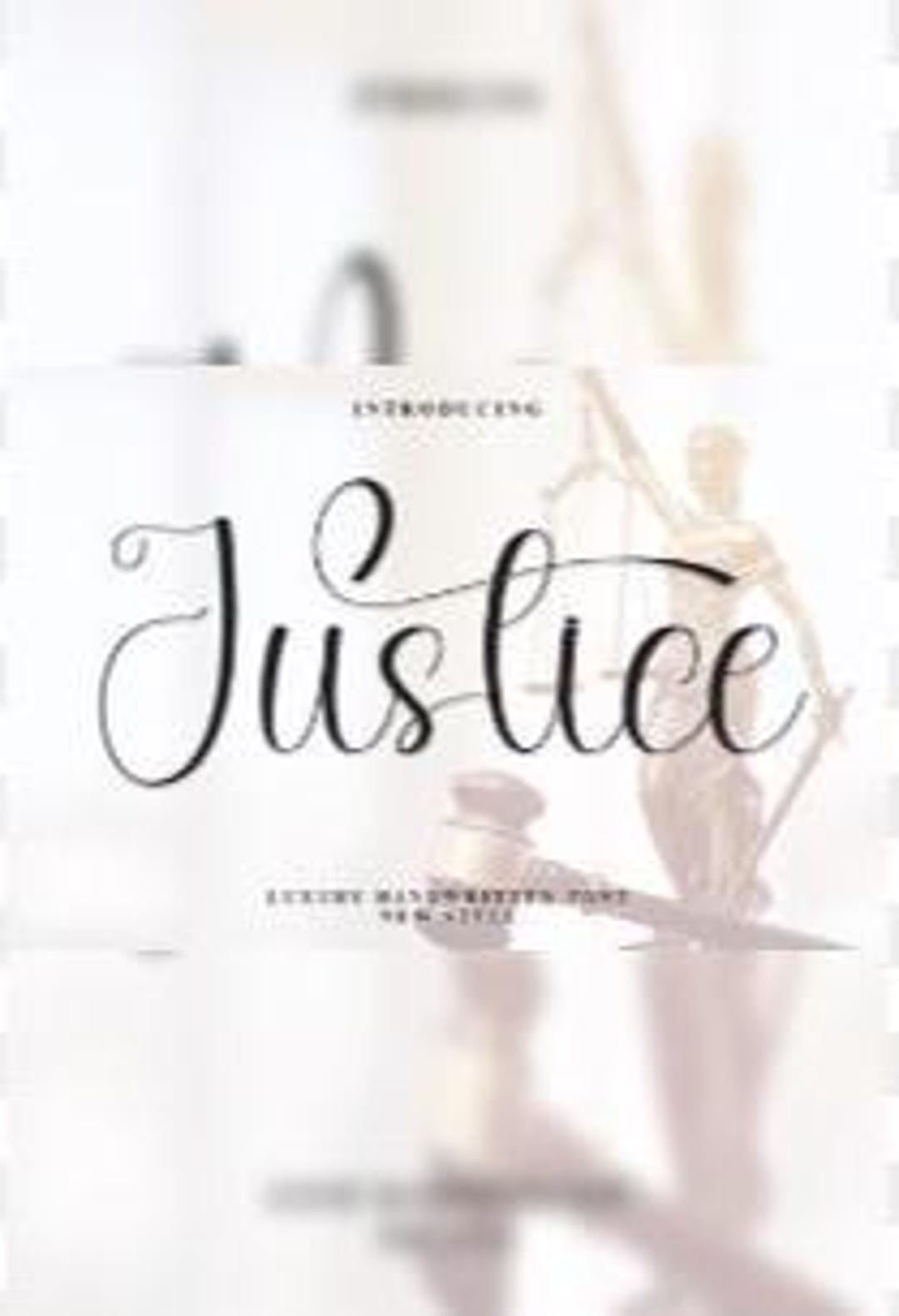 Justice Font Script Font Handwritten OTF File Instant Download - Etsy