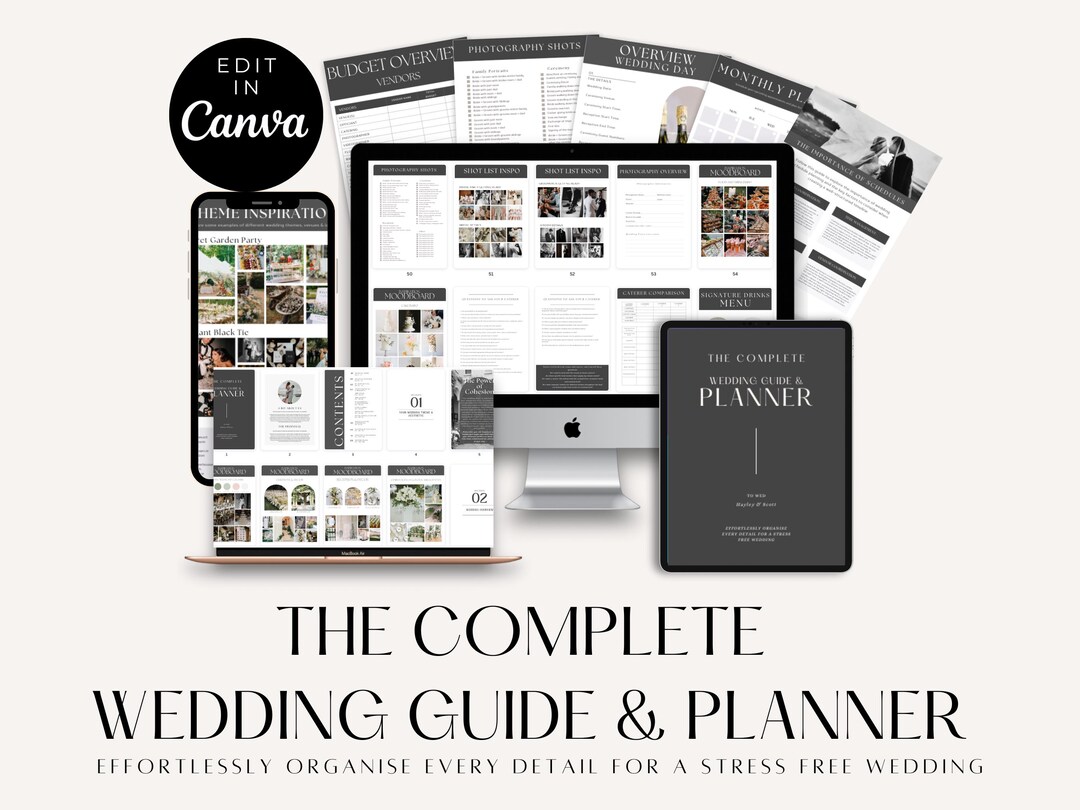 Wedding Binder Planning Template Bundle, Wedding Planner Forms With ...