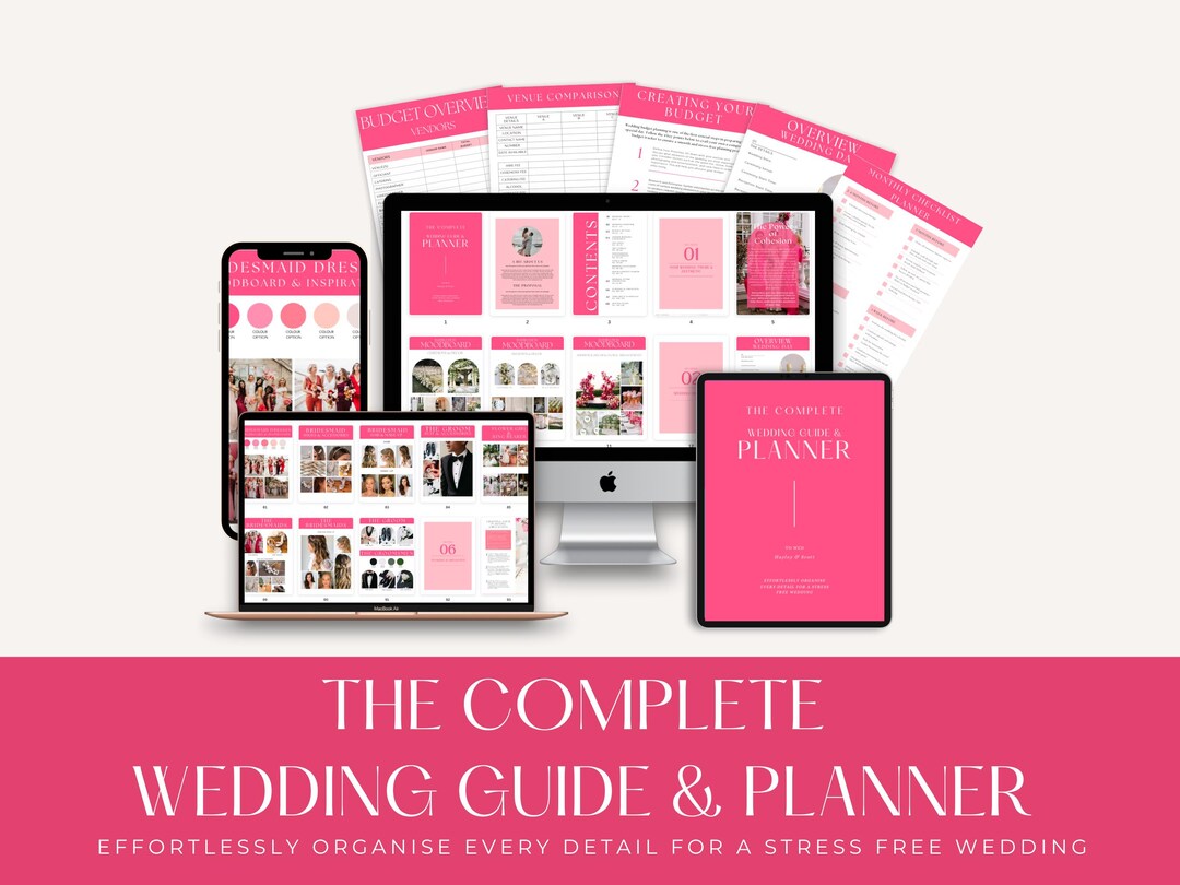 Wedding Planner Forms & Checklists, Digital Organiser Template, Wedding ...