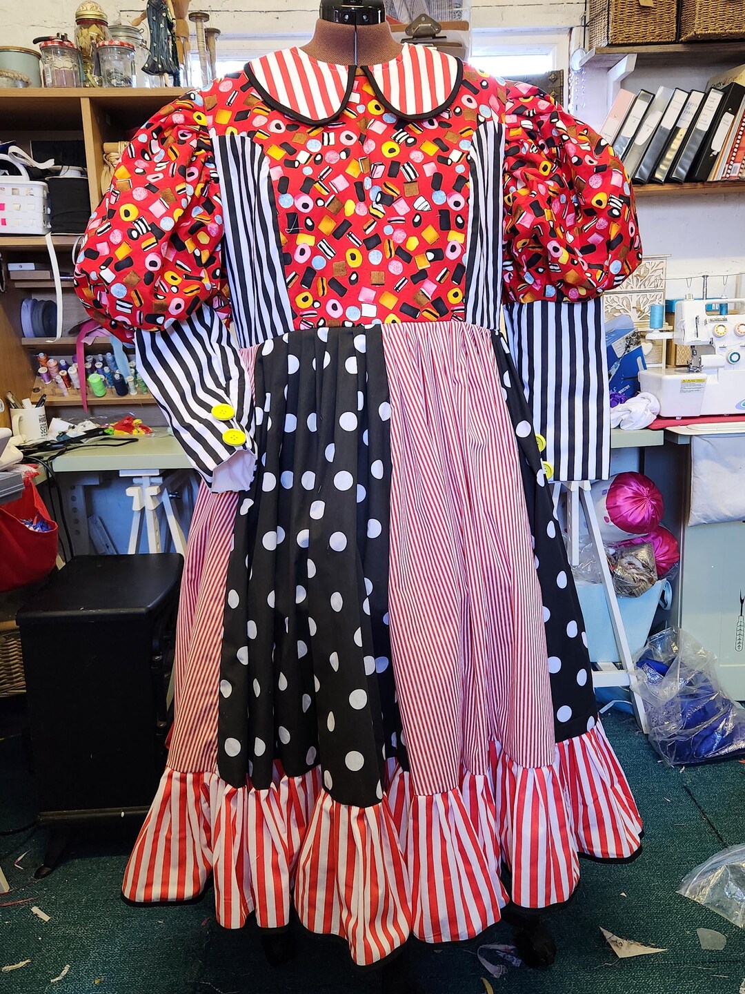The 'BERTIE BASSET'S BEST' Pantomime Dame Dress - Chest 50"-52" - Etsy