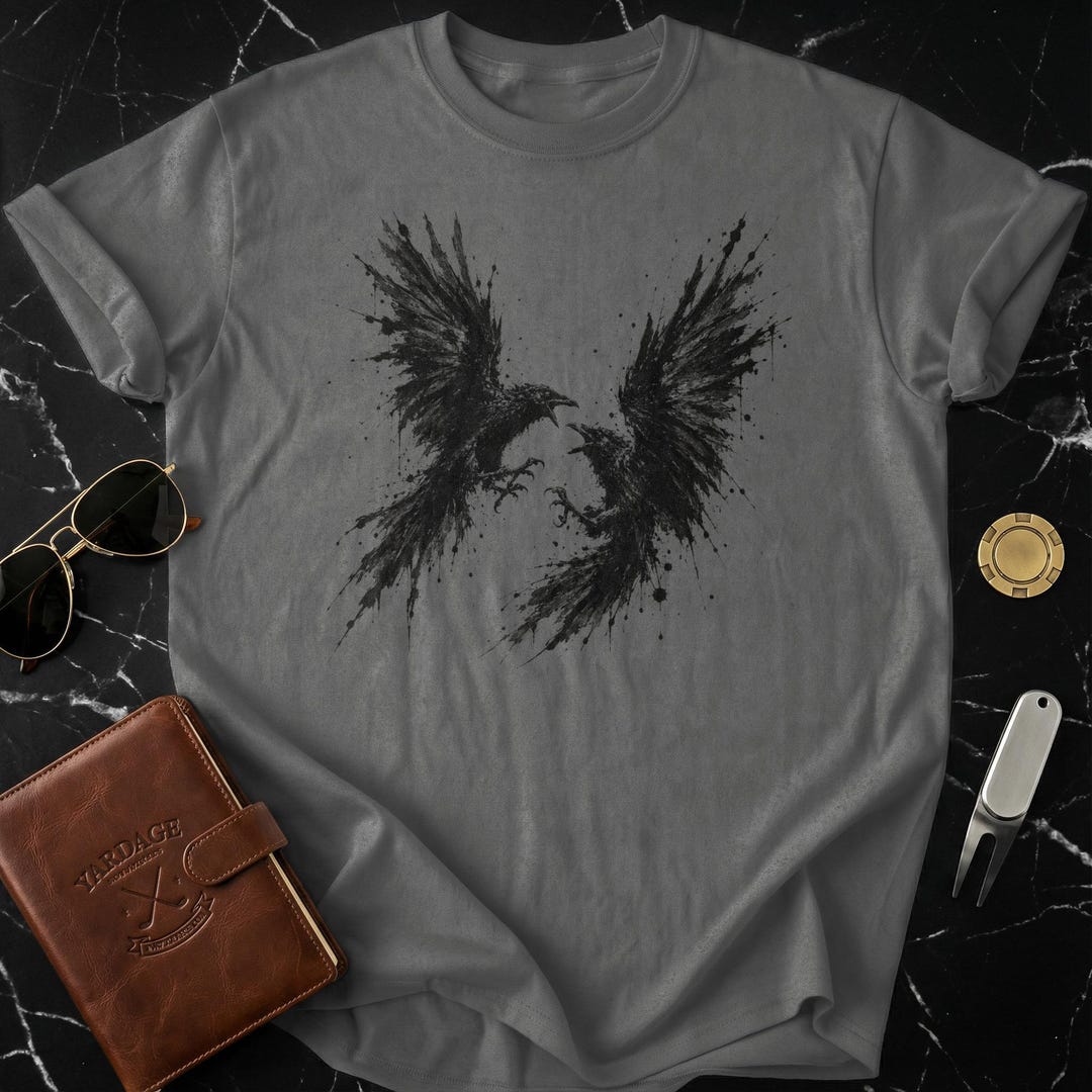 Raven T-shirt, Battle Theme, Gothic Crow Graphic Tee - Etsy