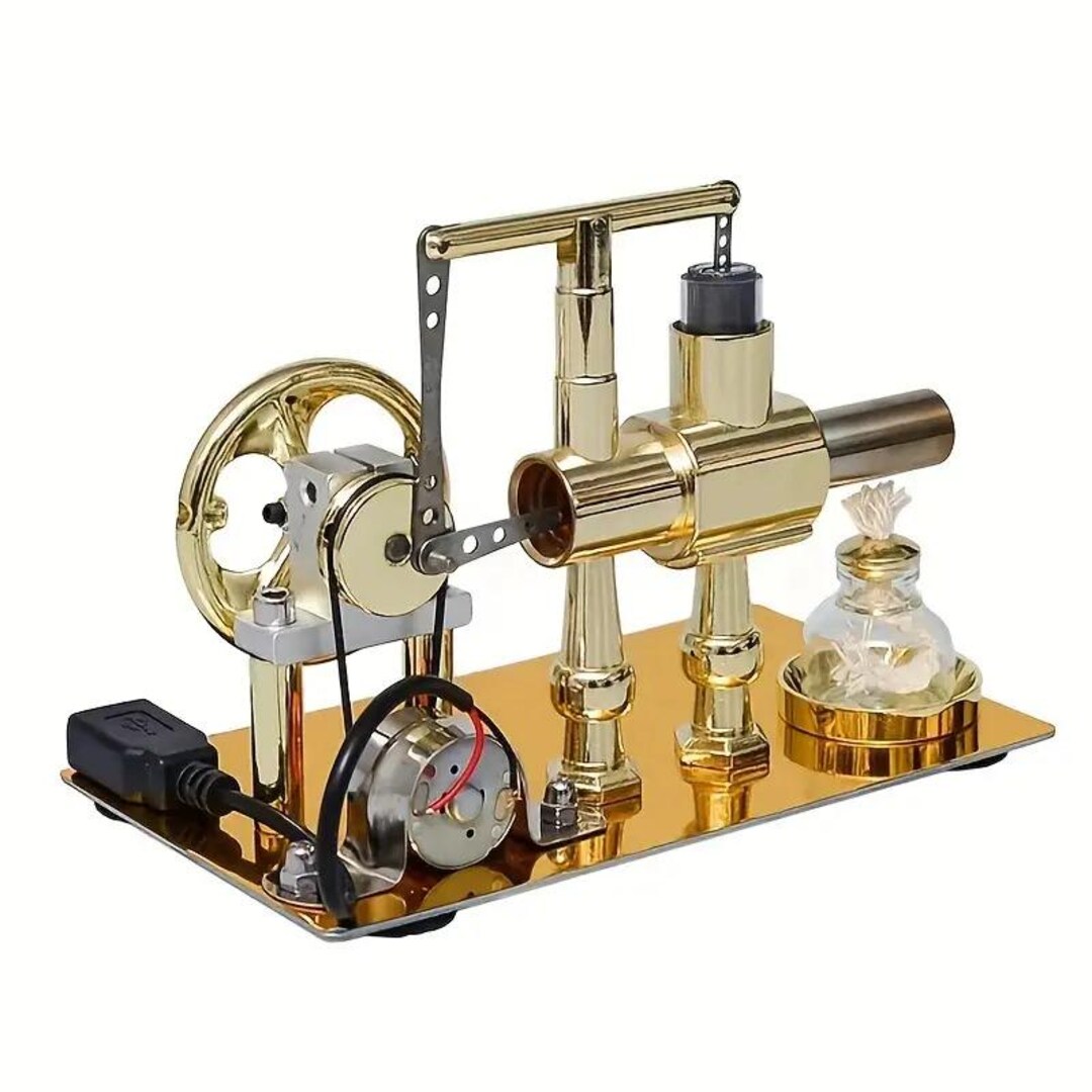 Stirling Engine Engine Generator Kit - Single Cylinder, Stainless Steel ...
