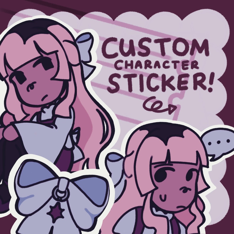 Custom Character / OC Sticker - Etsy