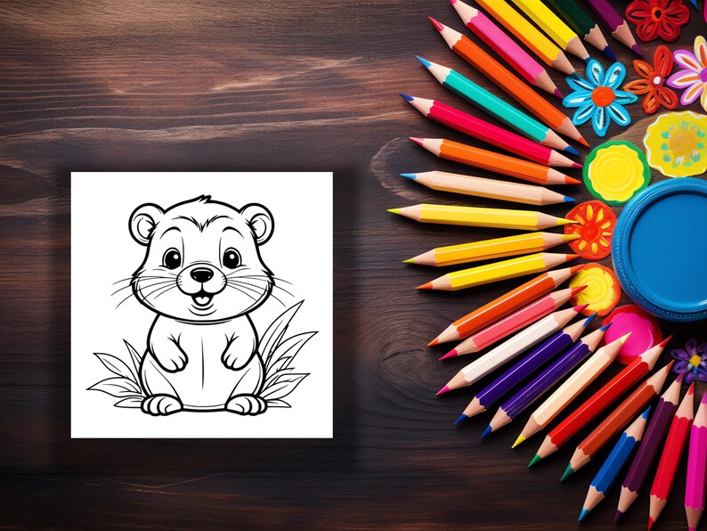 100 Cute Baby Animal Coloring Book | Kawaii Animal Coloring Pages for ...