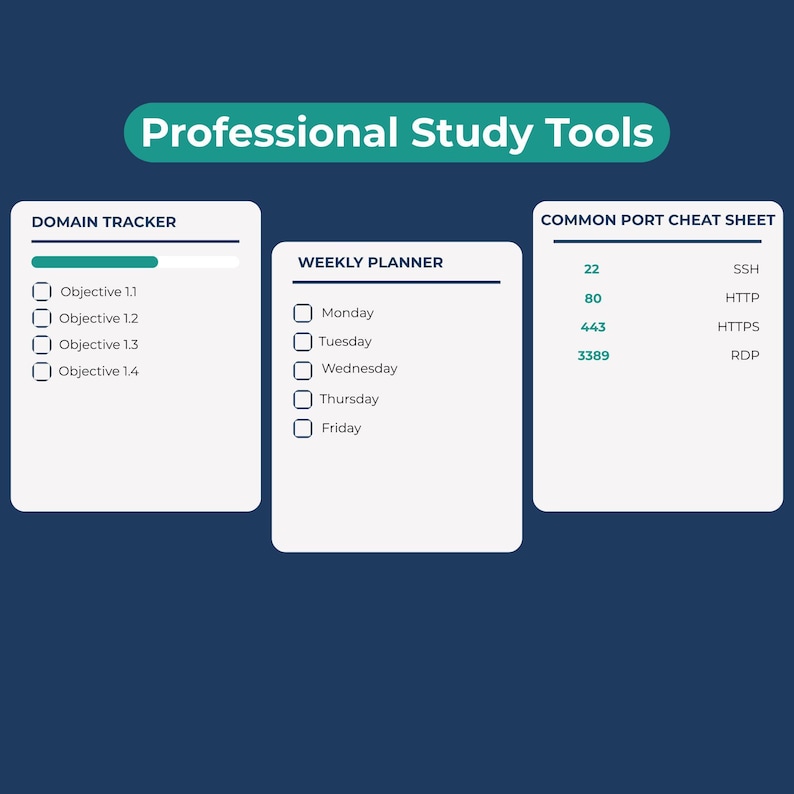 AZ-104 Study Planner Azure Administrator Exam Prep Fillable PDF Study Guide IT Certification ...
