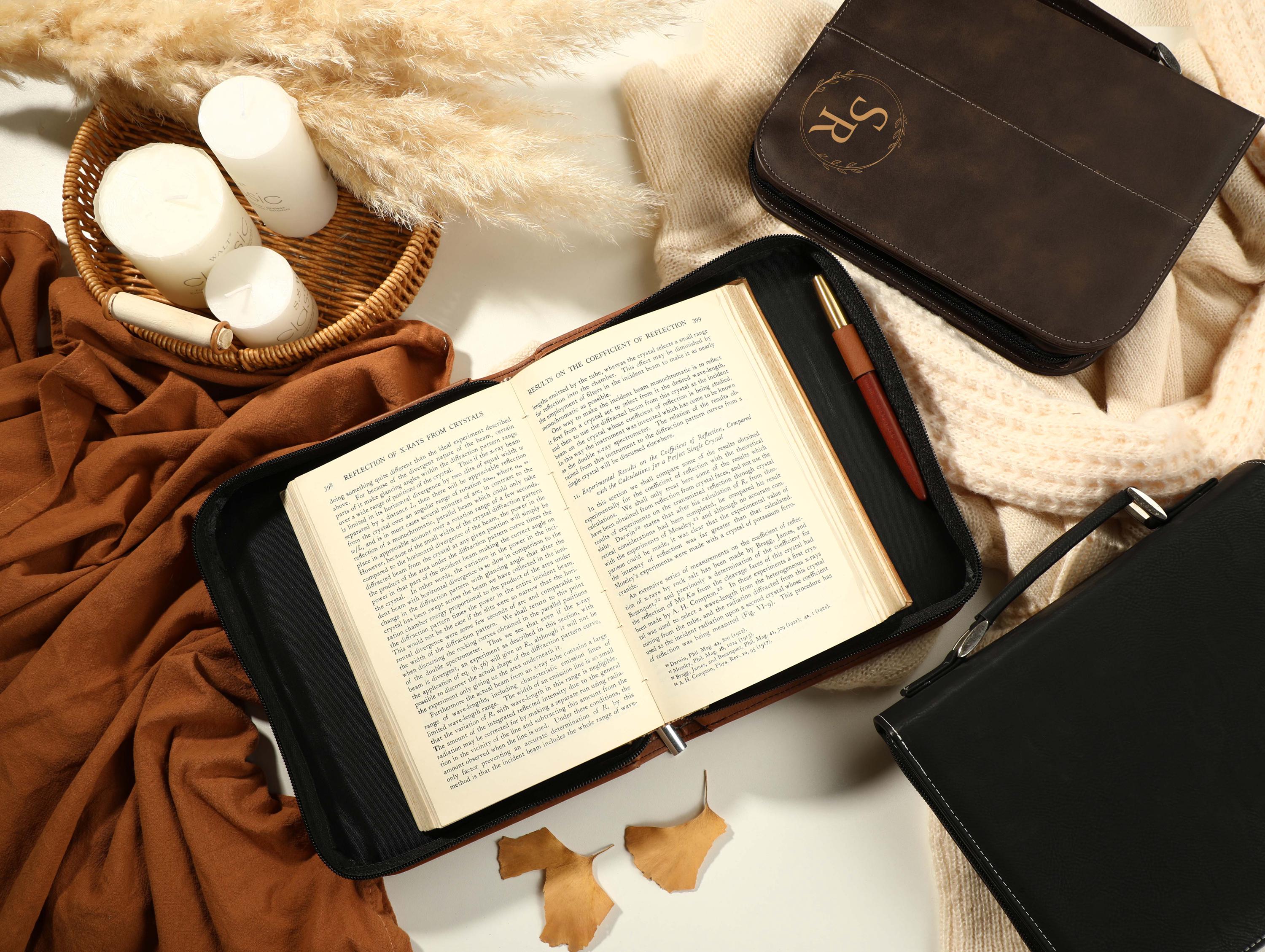 Personalized Leather Bible Cover, Customized Bible Cover, Religious ...