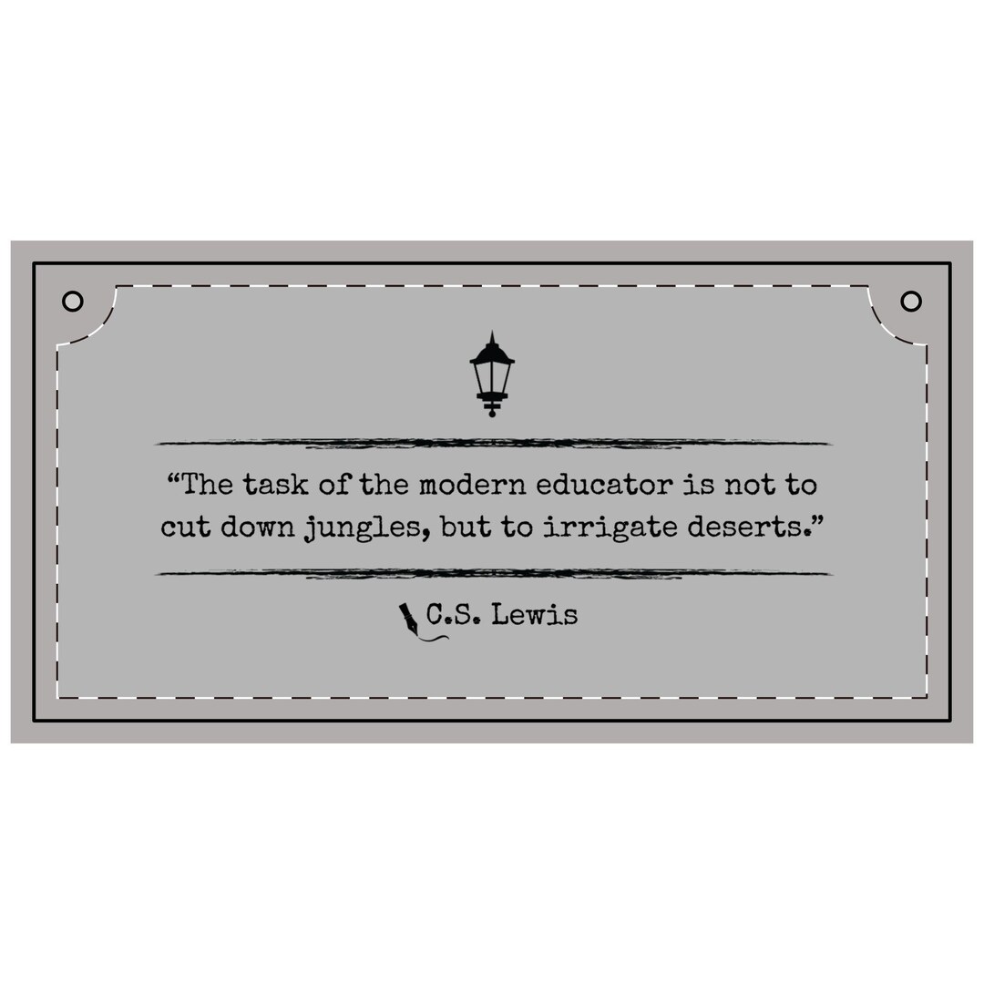 CS Lewis Quote on Cedar Wood Panel: Modern Educator Inspiration - Etsy