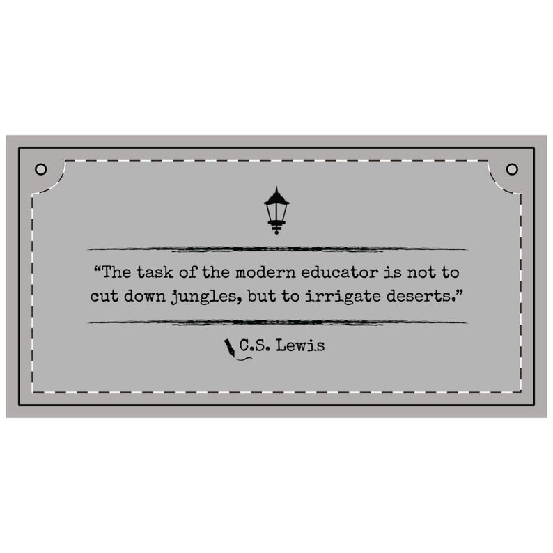 CS Lewis Quote on Cedar Wood Panel: Modern Educator Inspiration - Etsy