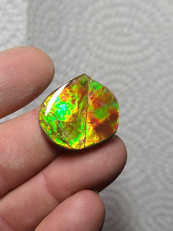 Jewelry & Beauty Craft Supplies & Tools Ammolite Cabochon Canadian etna ...