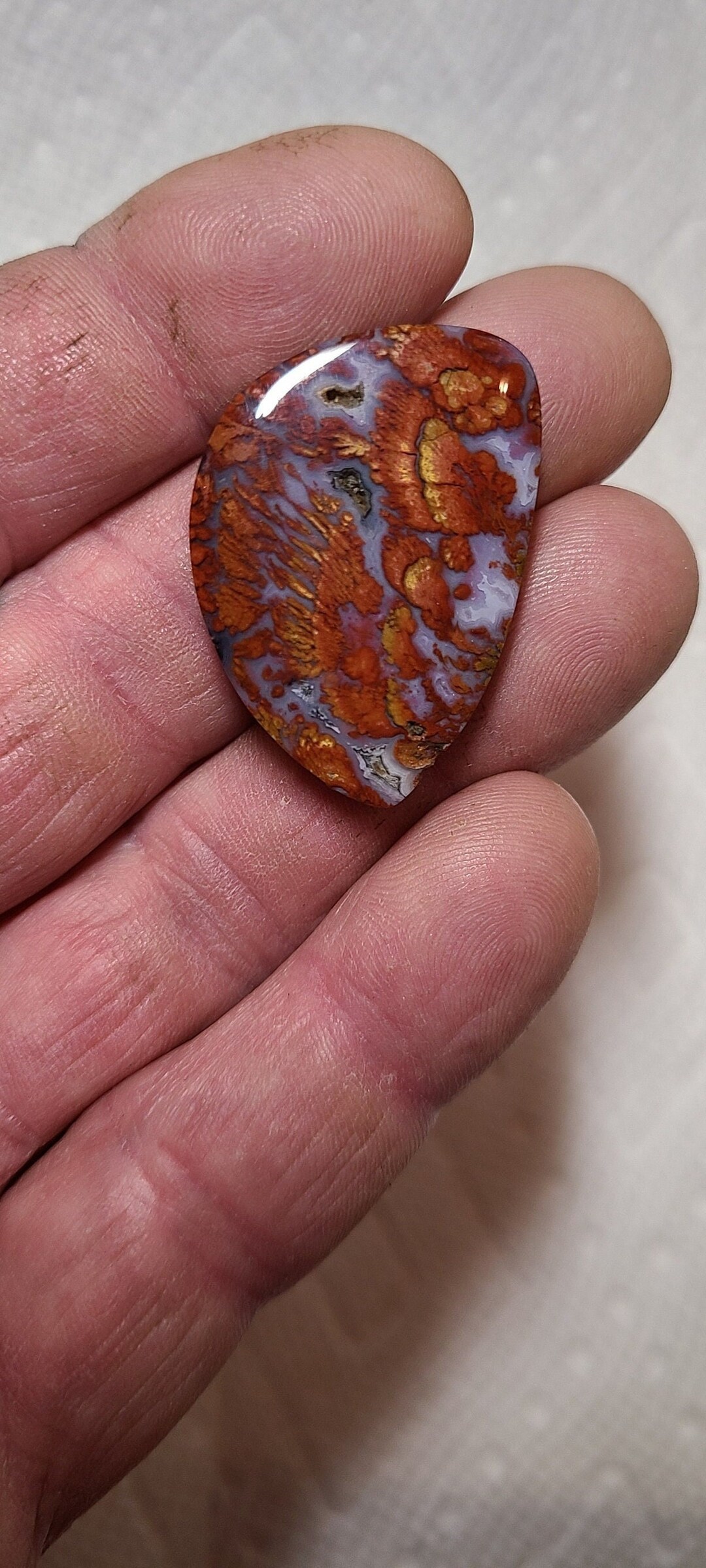 Wingate Pass Plume Agate Death Valley Plume Agate Cabochon - Etsy