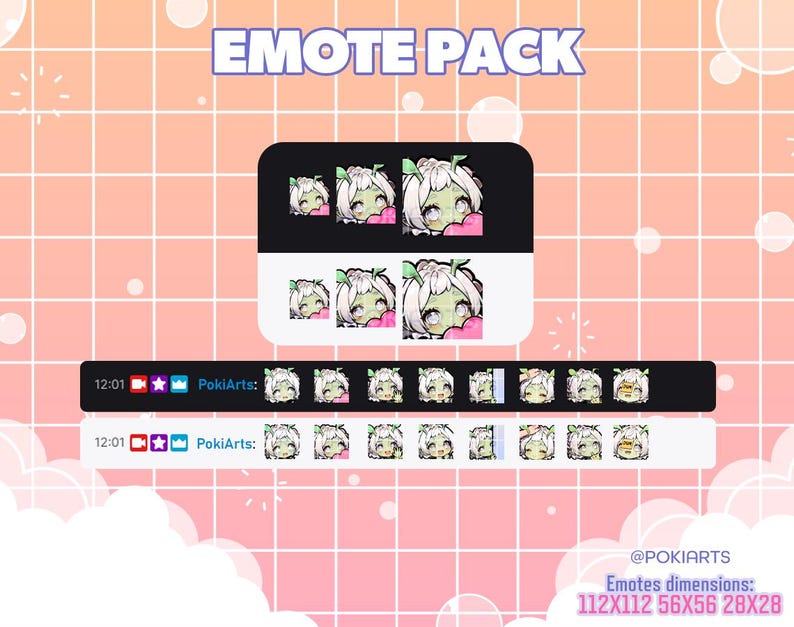 Mantis Flora Maiden Marvel Rivals | Static Emotes Pack for Twitch ...