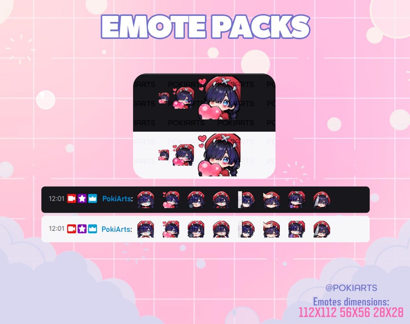 Psylocke Blood Kariudo Marvel Rivals | Static Emotes Pack for Twitch ...