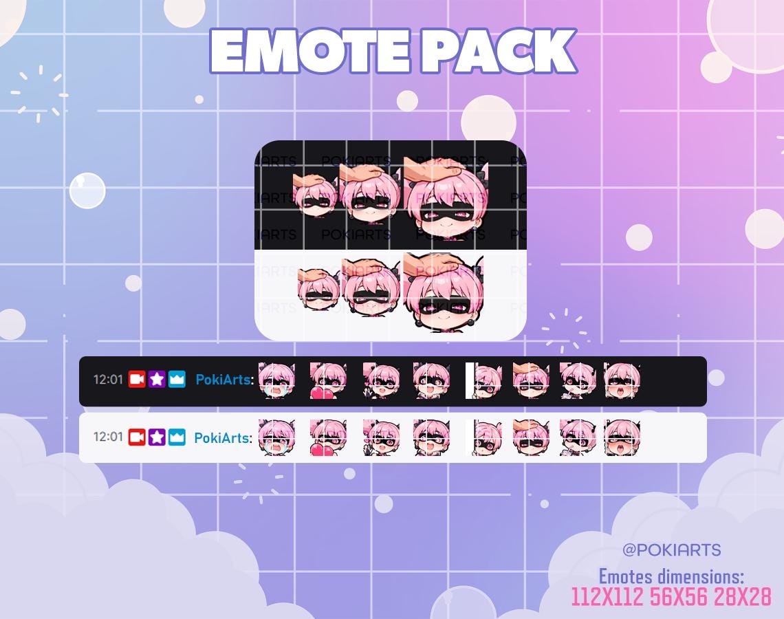 Pop Step My Hero Academia | Static Emotes Pack for Twitch, Discord ...