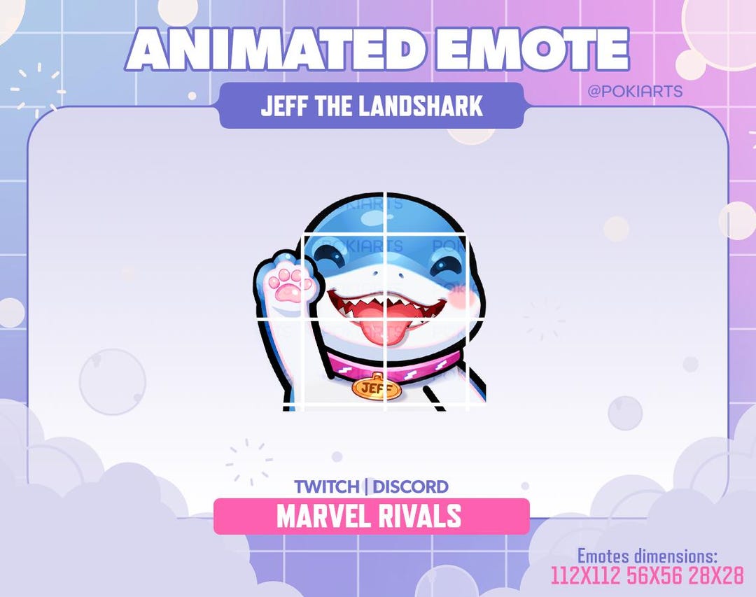 Jeff the Landshark Marvel Rivals | Animated Emote for Twitch and ...