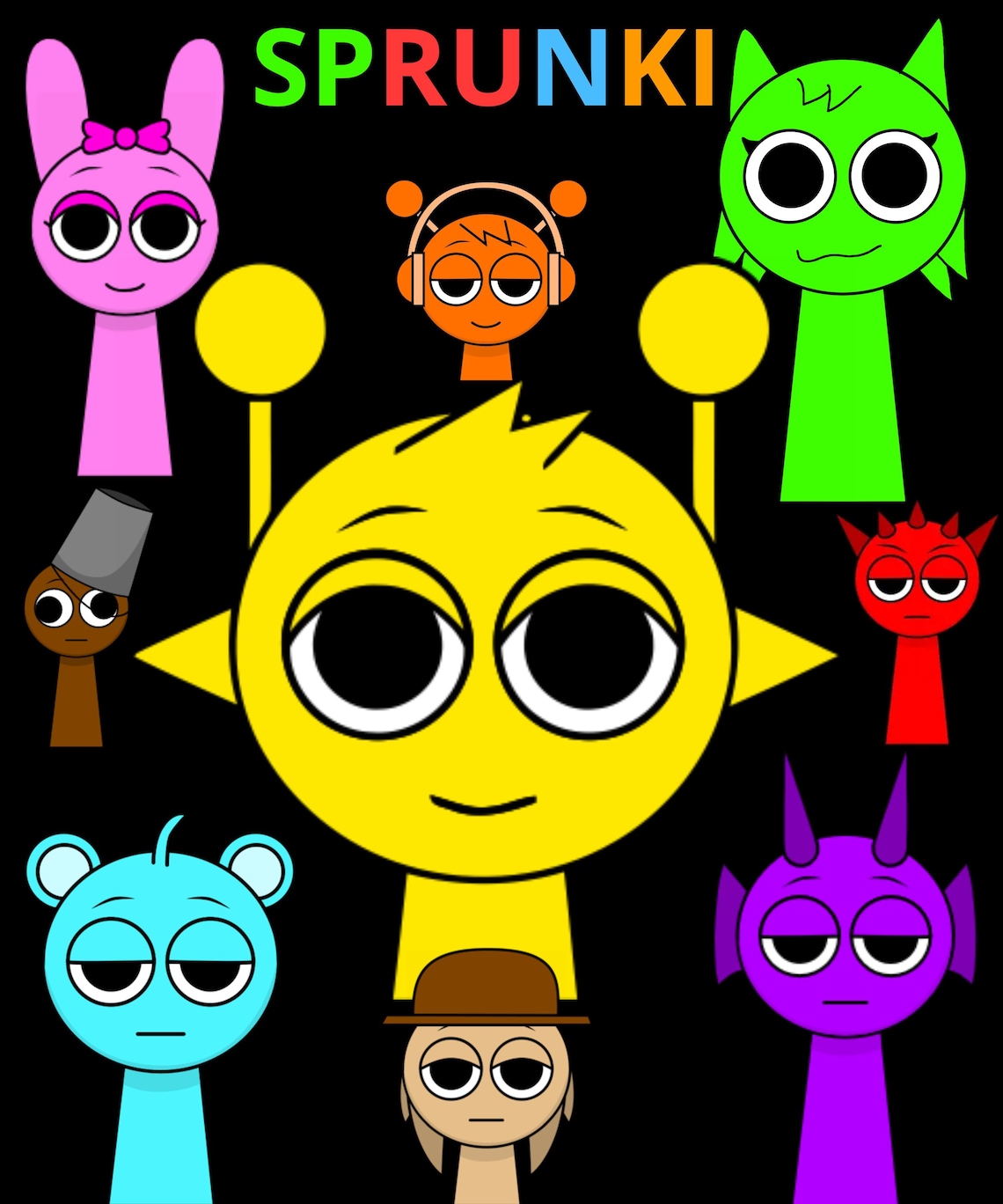 Sprunki Team for Boys Kids Girls Loves Sprunki Png Download Sprunki ...